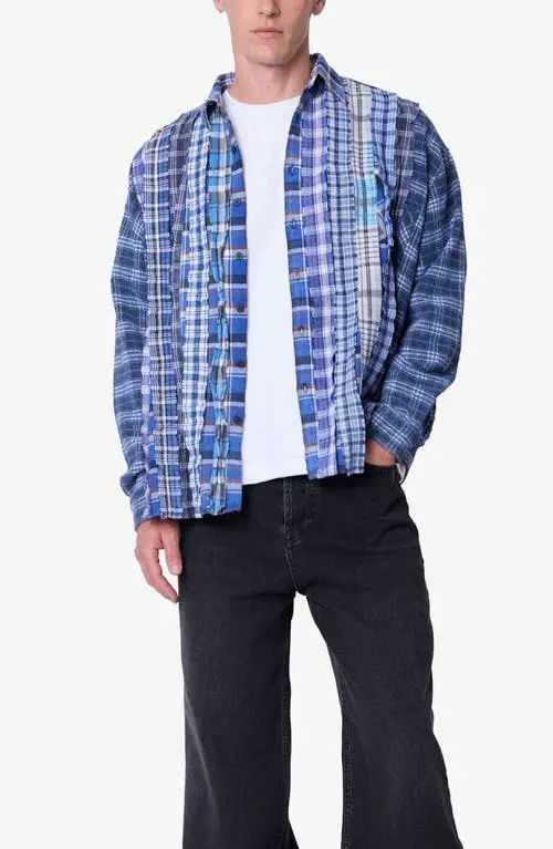 Mnml Patchwork Plaid Shirt