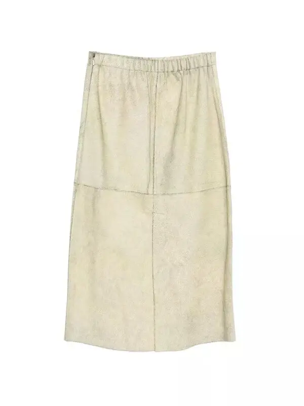 ALYSI Panelled Slit Midi Skirt