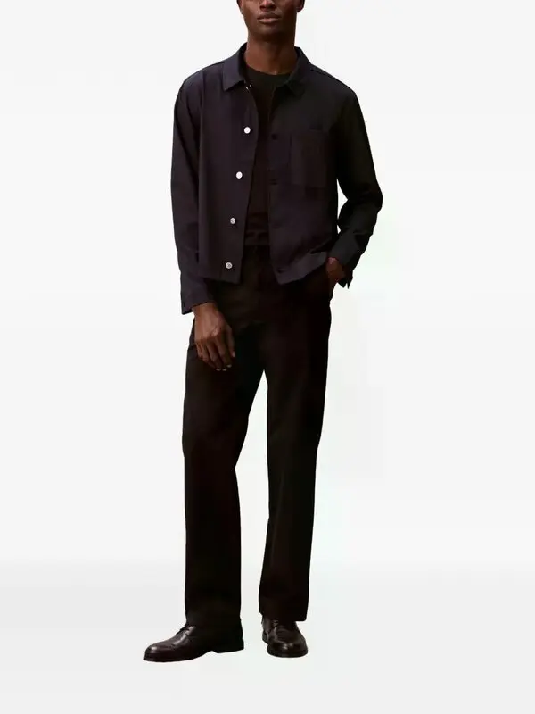 Calvin Klein Pocket Button Suit Jacket - Blue
