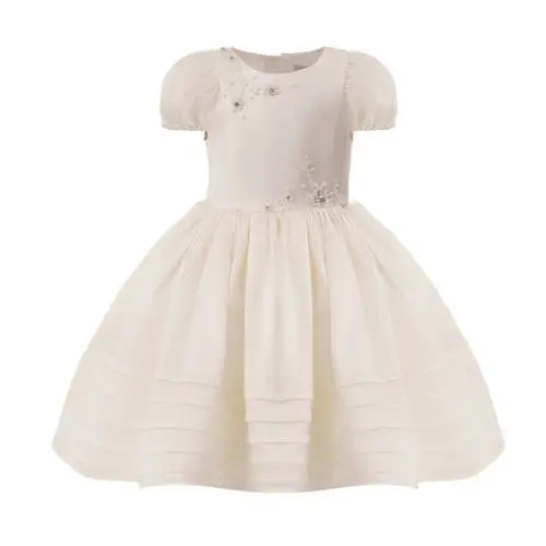 TULLEEN Embroidered Pleated Dress