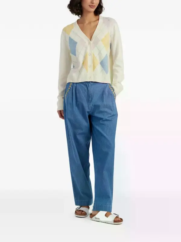 Chinti & Parker Argyle V-neck Cardigan