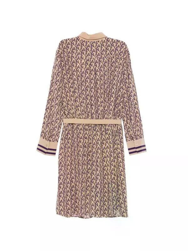 Gant Monogram Belted Midi Dress