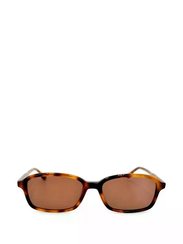 PETER AND MAY Rectangular-frame Sunglasses - Brown