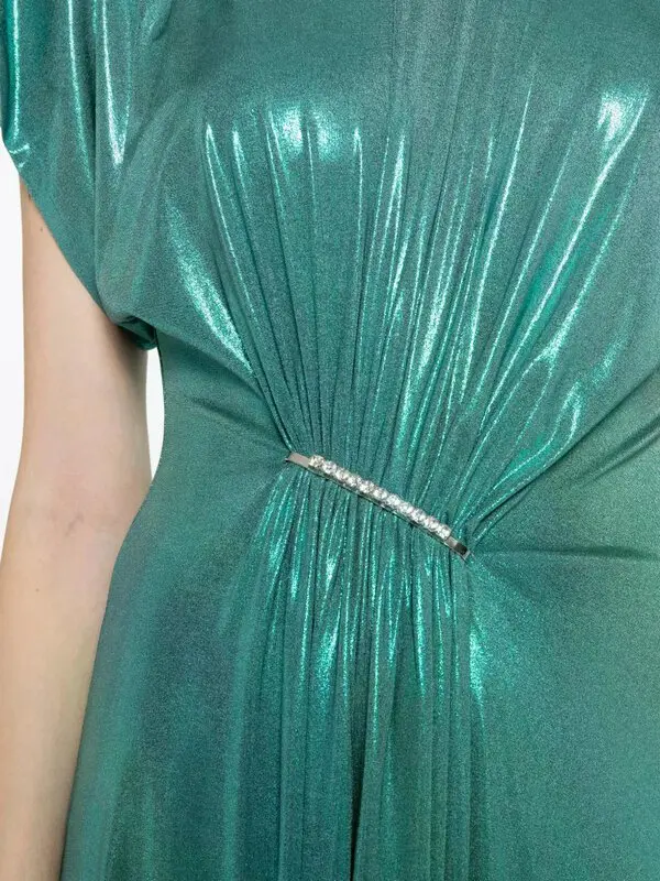 NISSA Draped Gown - Green