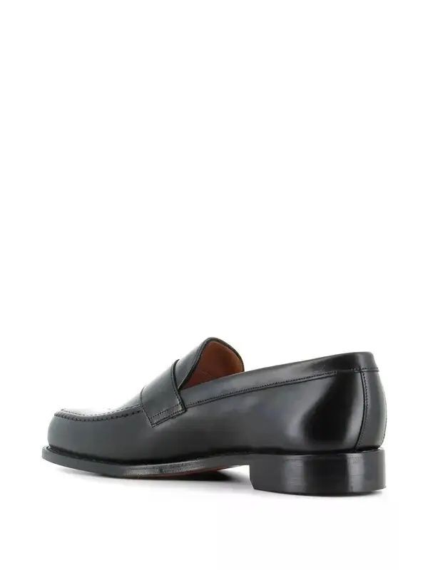 CHEANEY Penny Leather Loafers - Black