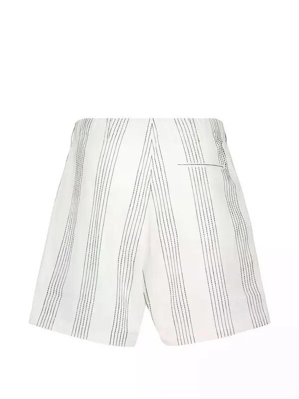 HOMME Striped Texture Shorts