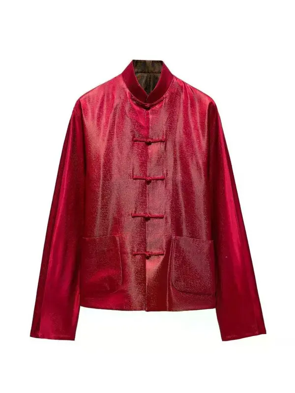 Shanghai Tang Embroidered Saddle Reversible Jacket