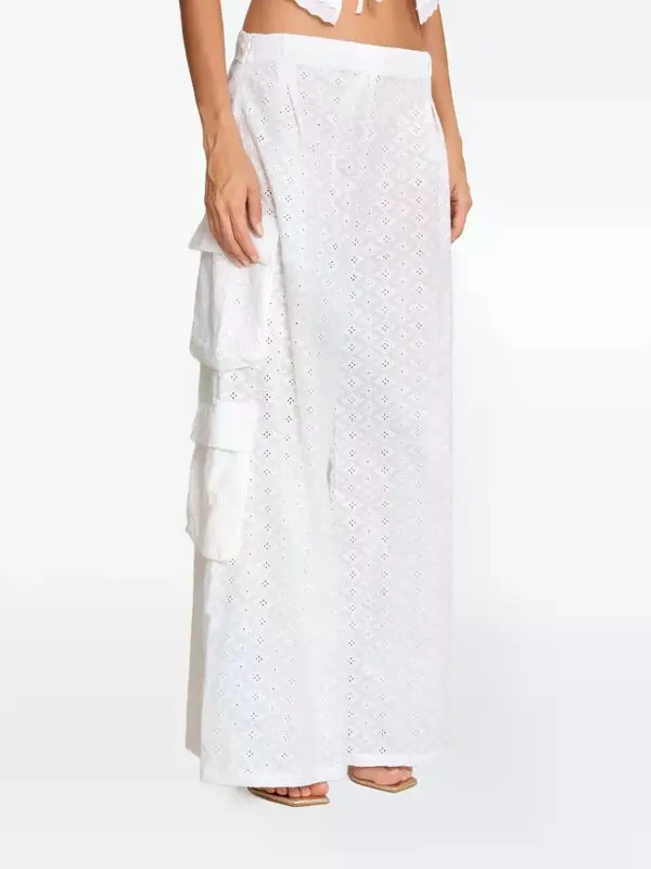 AMIR SLAMA Eyelet Cargo Trousers