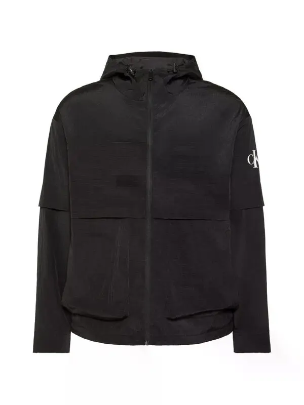 Calvin Klein Hooded Logo-print Jacket