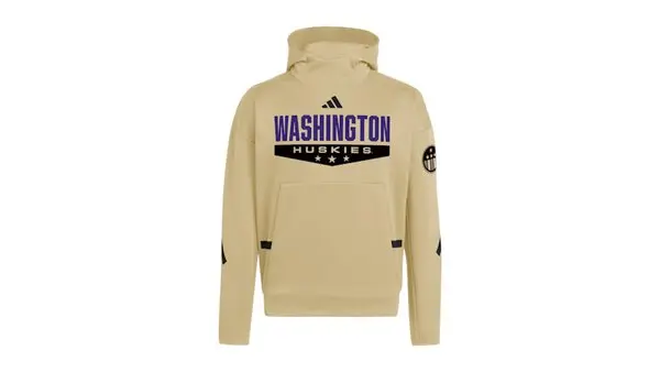 Adidas Huskies Honor And Support Player Travel Zne Hoodie - Washington Team Sand Black Ncaa/wtn/7yz