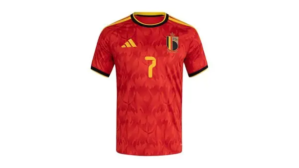 Adidas Belgium 26 Home De Bruyne Jersey/bg2 - Red/bold Gold/soccr