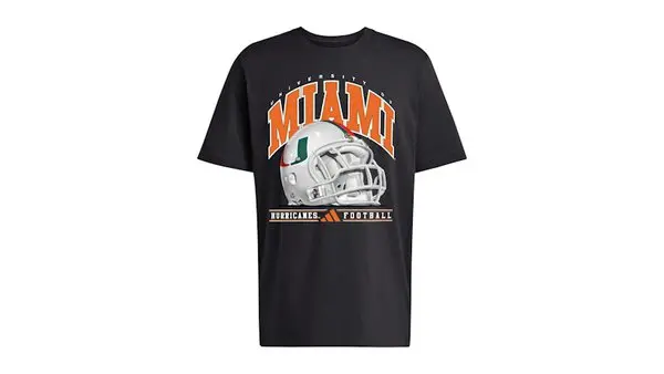 Adidas Hurricanes Graphic T-shirt - Miami Black