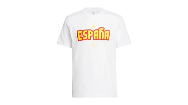 Adidas World Cup 2026 Spain Home Graphic Tee Shirt - White