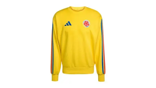 Adidas Colombia Dna Crew Sweatshirt - Impact Yellow