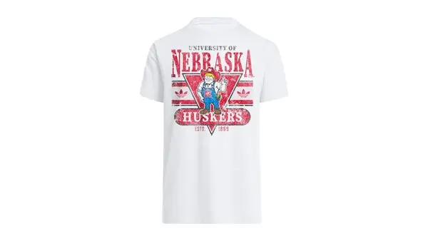 Adidas Cornhuskers Graphic T-shirt - Nebraska White