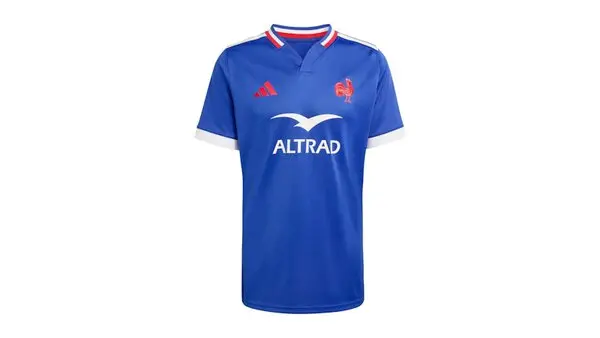 Adidas France Rugby Shirt Home Replica Jersey - Semi Lucid Blue