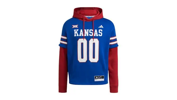 Adidas Jayhawks Jersey Hoodie