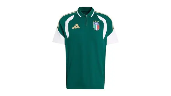 Adidas Italy 2026 Tiro Polo Shirt - Collegiate Green