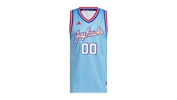 Adidas Jayhawks Light Swingman Jersey - Blue Team Light Blue Royal Blue