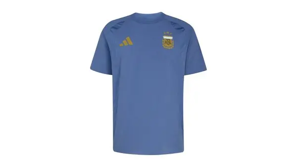 Adidas Argentina Tiro Travel Tee Shirt - Crew Blue