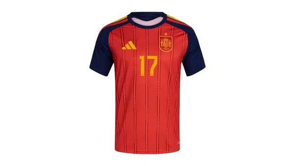 Adidas Spain 26 Home Jerseysnj - Vivid Red/soccr/seu