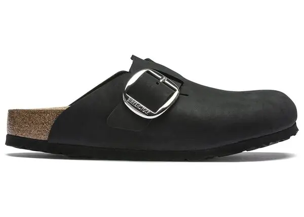 BIRKENSTOCK Boston Big Buckle Nubuck - Black