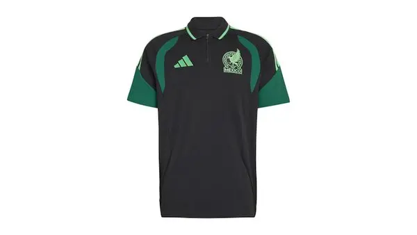 Adidas Mexico 2026 Tiro Polo Shirt - Black