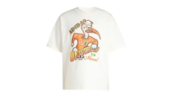 Adidas Umiami Graphic Tee Shirt - Off White