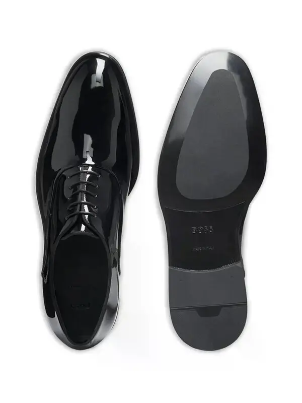 BOSS Patent Faux Leather Oxford Shoes