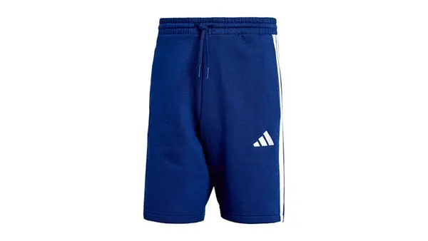 Adidas Essentials 3stripes Fleece Shorts - Dark Blue White