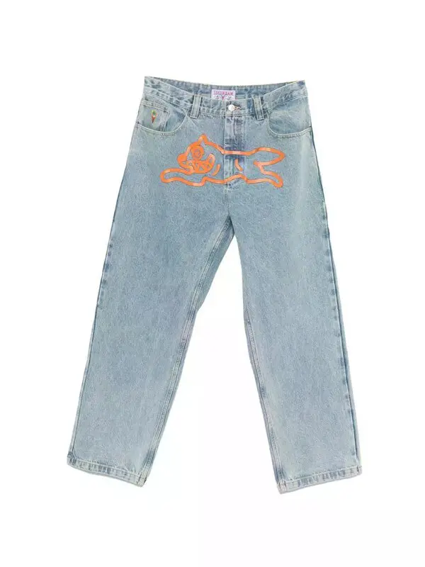 ICECREAM Running Dog Double Scoop Graphic Jeans