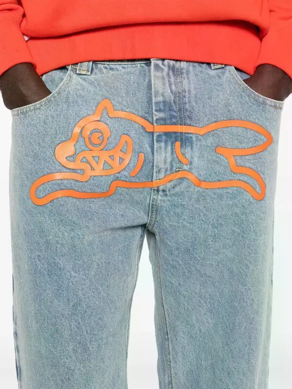ICECREAM Running Dog Double Scoop Graphic Jeans