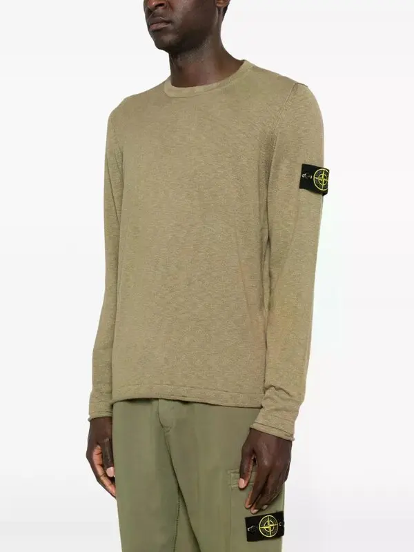 Stone Island Long Sleeve Sweater - Green