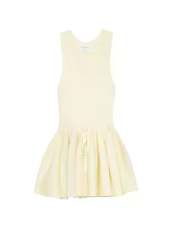 Brandon Maxwell Cleo Mini Dress - Yellow