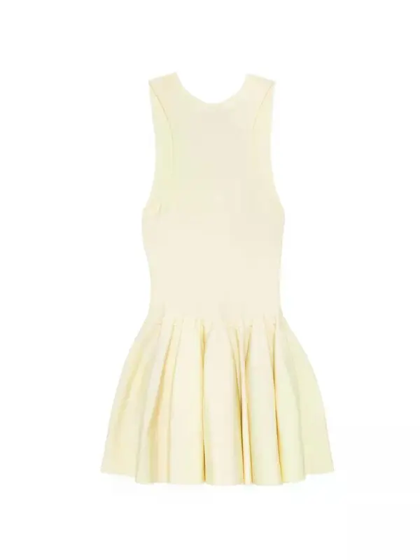 Brandon Maxwell Cleo Mini Dress - Yellow
