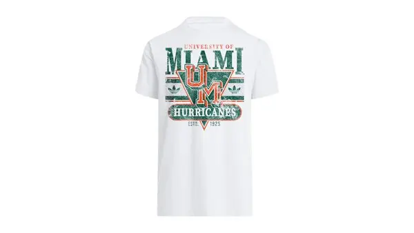 Adidas Hurricanes Graphic T-shirt - Miami White