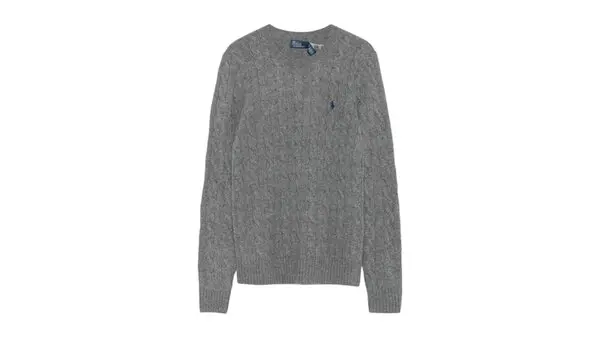 Polo Ralph Lauren Long Sleeve Collared Pullover - Battalion Grey Heather