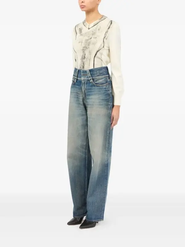 MAISON MARGIELA High-waisted Jeans - Medium Blue