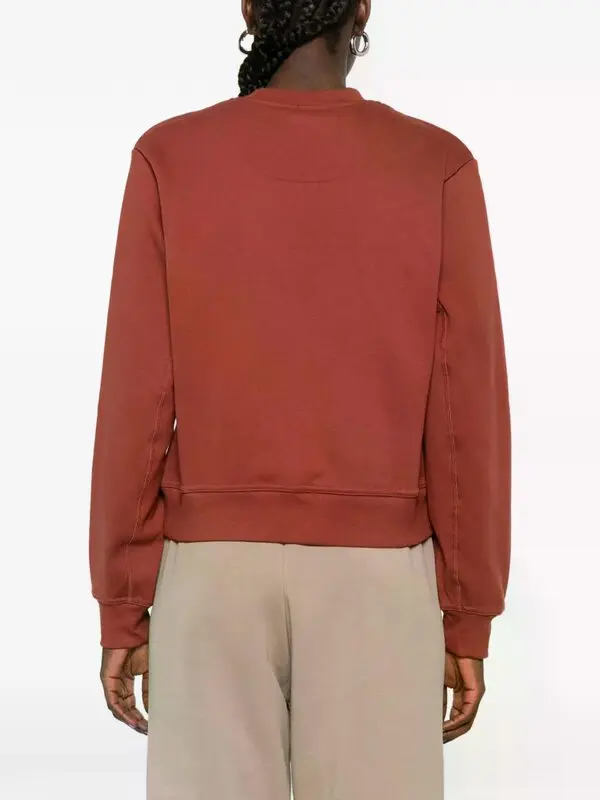 Adidas By Stella McCartney Logo Detail Crew Neck Sweatshirt - Red