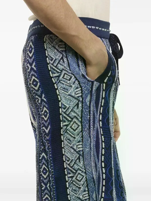 LANEUS Knitted Print Shorts