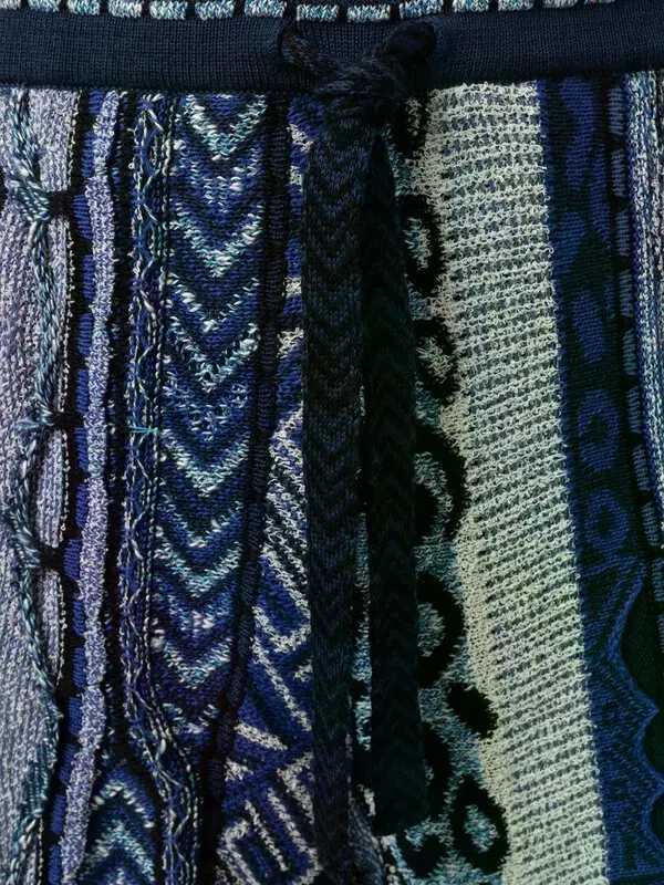 LANEUS Knitted Print Shorts