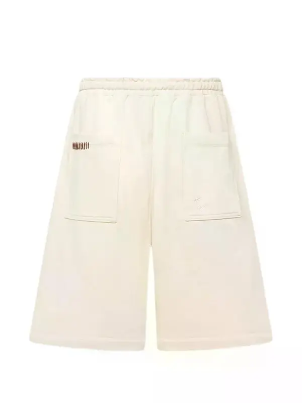 LANEUS Fleece Drawstring Shorts - Neutrals