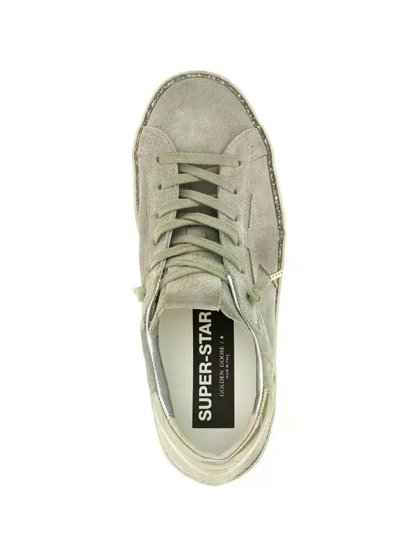 GOLDEN GOOSE Super-star Glitter-star Leather Sneakers