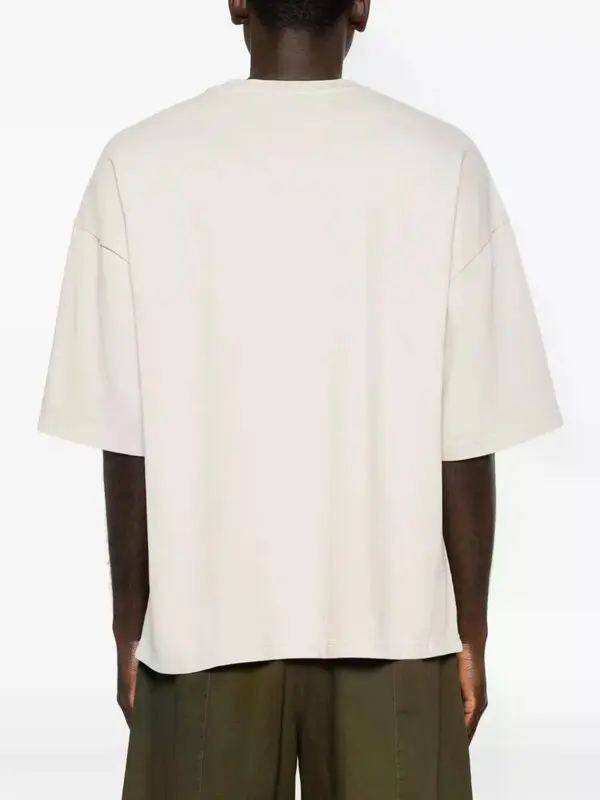 ENTIRE STUDIOS Short-sleeve Ribbed T-shirt - Neutrals