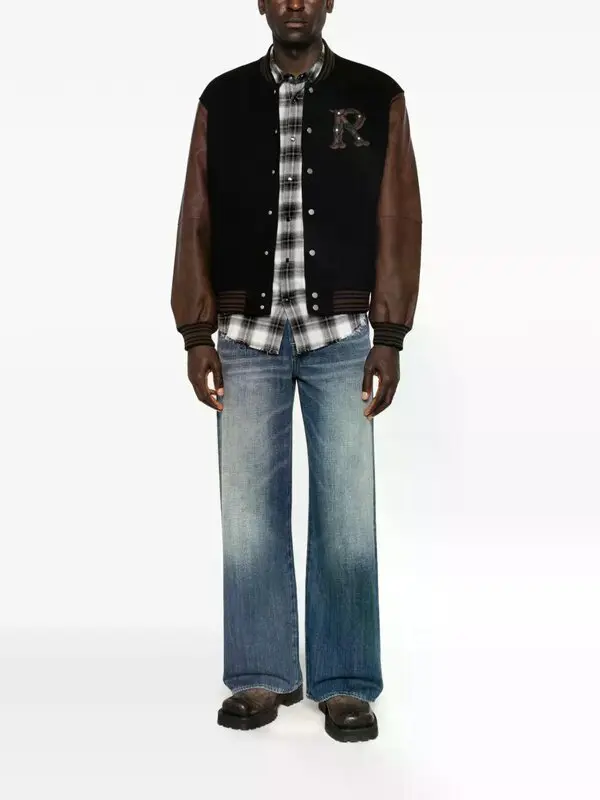 REPRESENT Logo-appliqué Bomber Jacket
