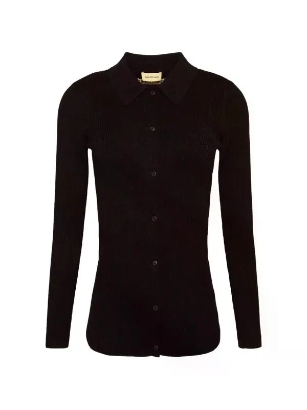 Calvin Klein Buttoned Collared Cardigan