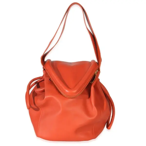 Bottega Veneta Calfskin Beak Tote - Orange