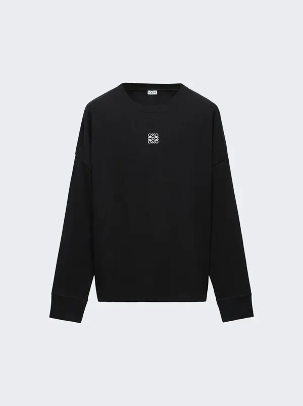 Loewe Oversized Long Sleeved Tee - Black