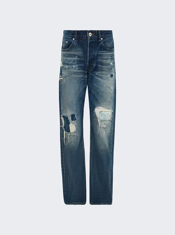 JW Anderson Straight Leg Jeans Dark - Blue
