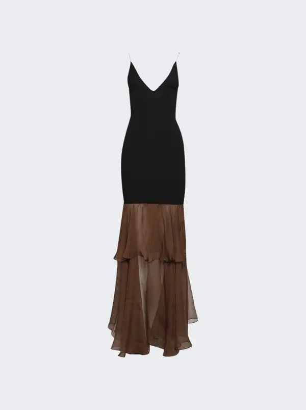 Burc Akyol Gitane Dress And Brown - Black